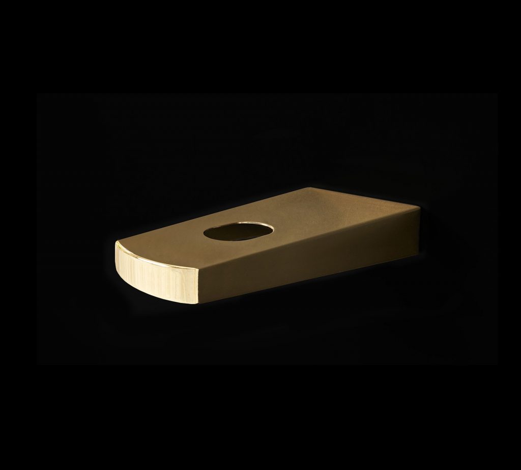 Finn Support Bracket in Brushed Gold | London Basin Company