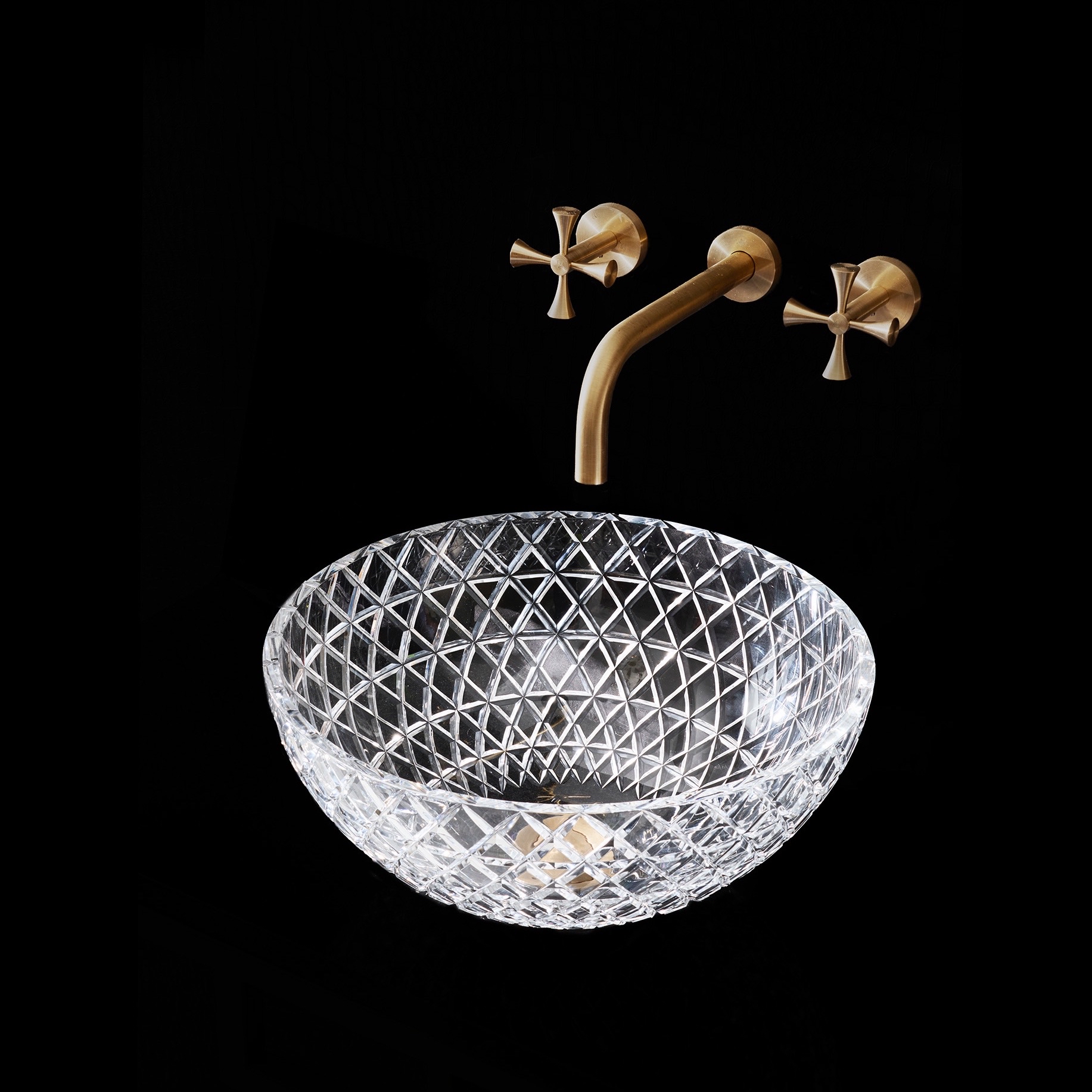 Elegant Crystal Lucia Clear Basin | London Basin Company