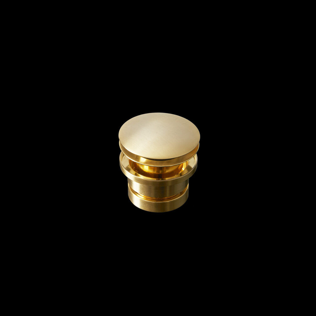 Jasper Unslotted Waste - Brushed gold - London Basin Company
