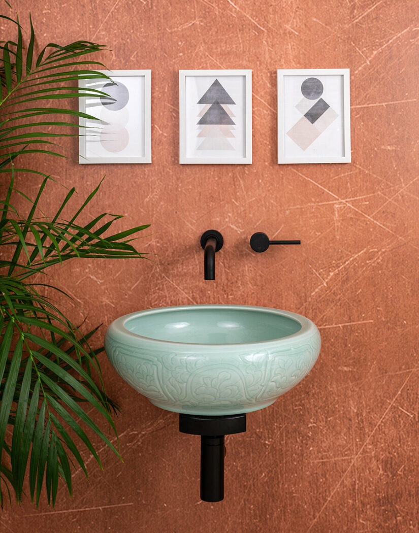 Beautiful blue Blossom Basin | London Basin Company