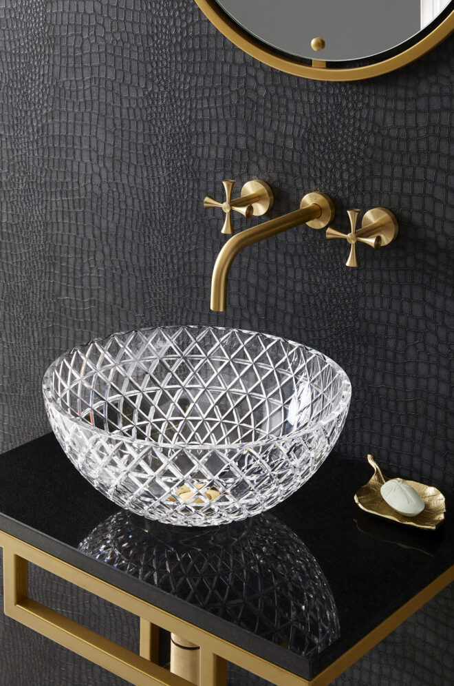 Elegant Crystal Lucia Clear Basin | London Basin Company