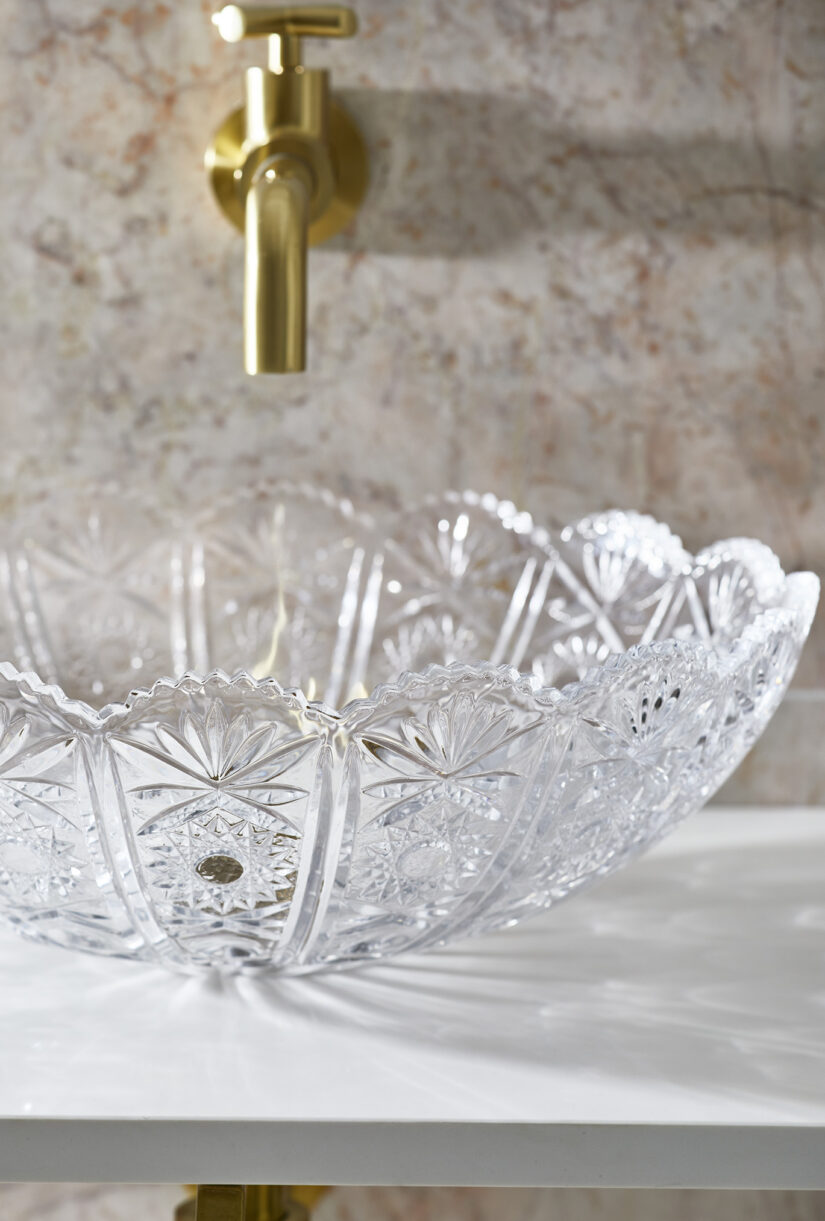Intricate Glass Cornelia Basin | London Basin Company