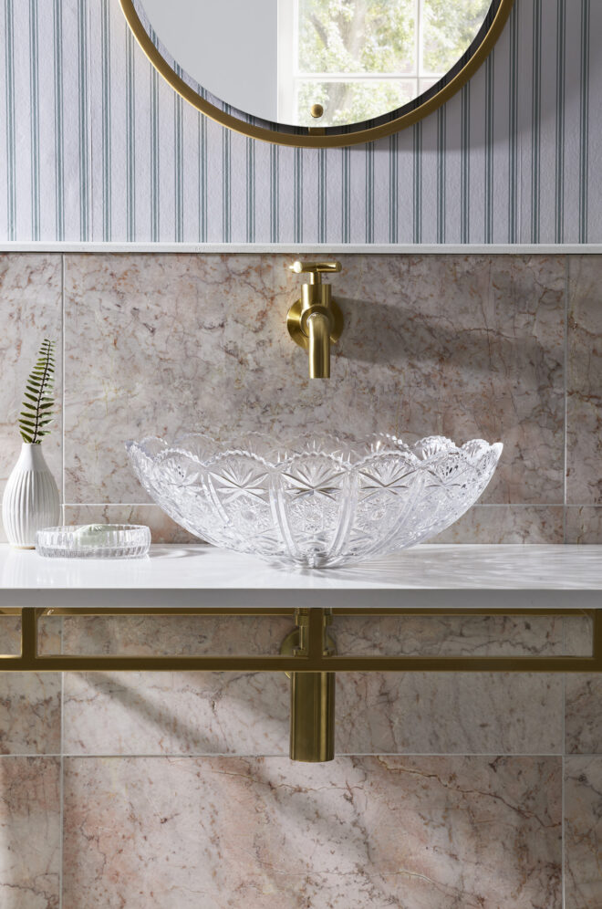 Intricate Glass Cornelia Basin | London Basin Company
